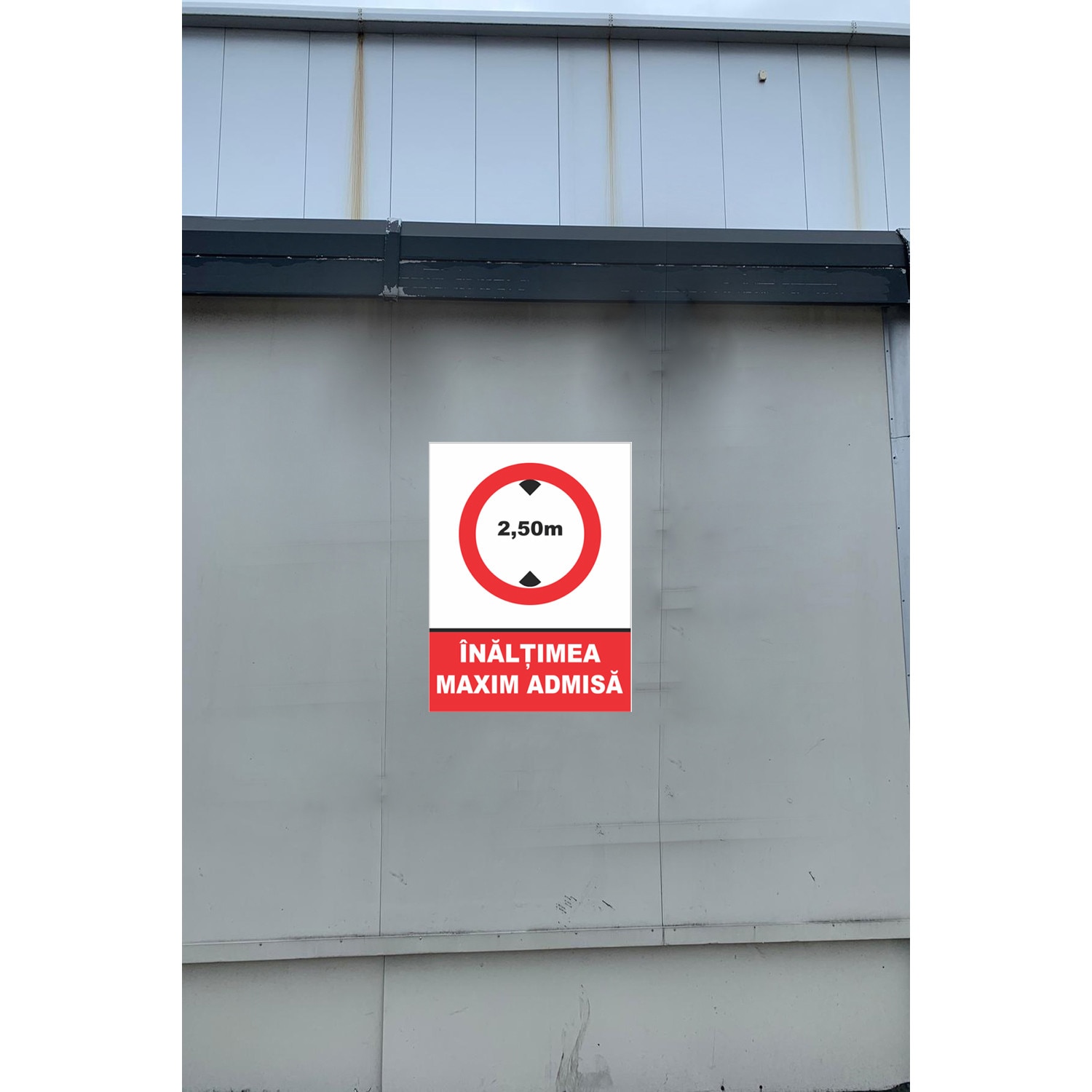 Sticker decorativ, indicator inaltime maxima admisa 2.5 m, autocolant ...