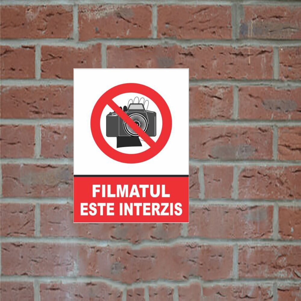 Sticker decorativ, indicator filmatul este interzis, autocolant ...