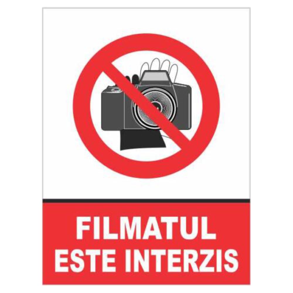 Sticker decorativ, indicator filmatul este interzis, autocolant ...