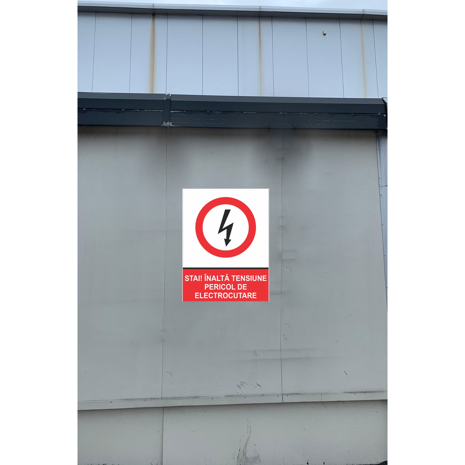 Sticker decorativ, indicator inalta tensiune pericol de electrocutare ...