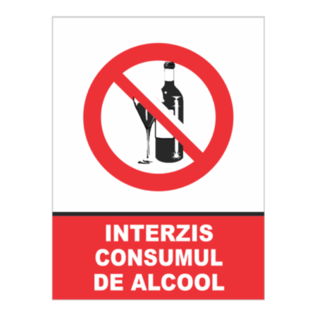 Sticker decorativ, indicator interzis consumul de alcool, autocolant ...