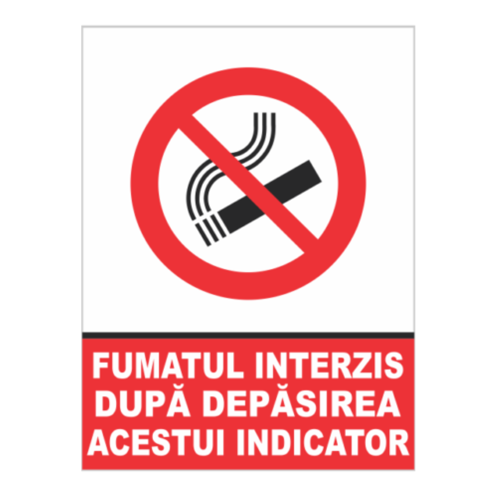 Sticker decorativ, indicator fumatul interzis dupa depasirea acestui ...