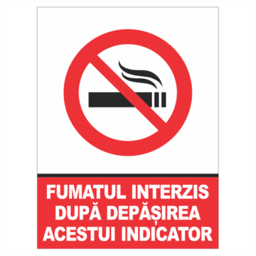 Sticker decorativ, indicator fumatul interzis dupa depasirea acestui ...