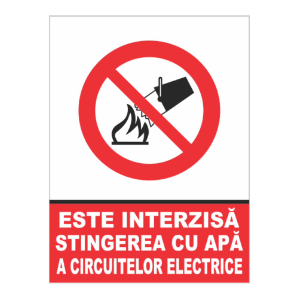 Sticker decorativ, indicator interzisa stingerea cu apa a circuitelor ...