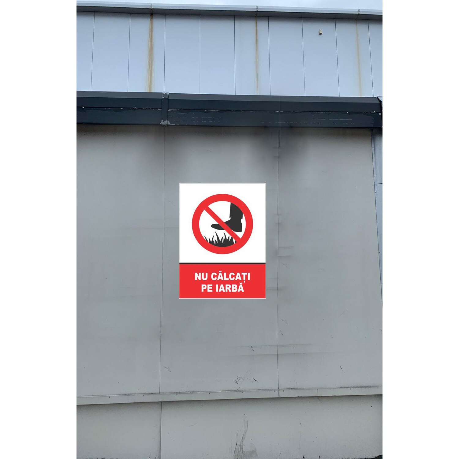 Sticker decorativ, indicator nu calcati pe iarba, autocolant, 210x297mm ...