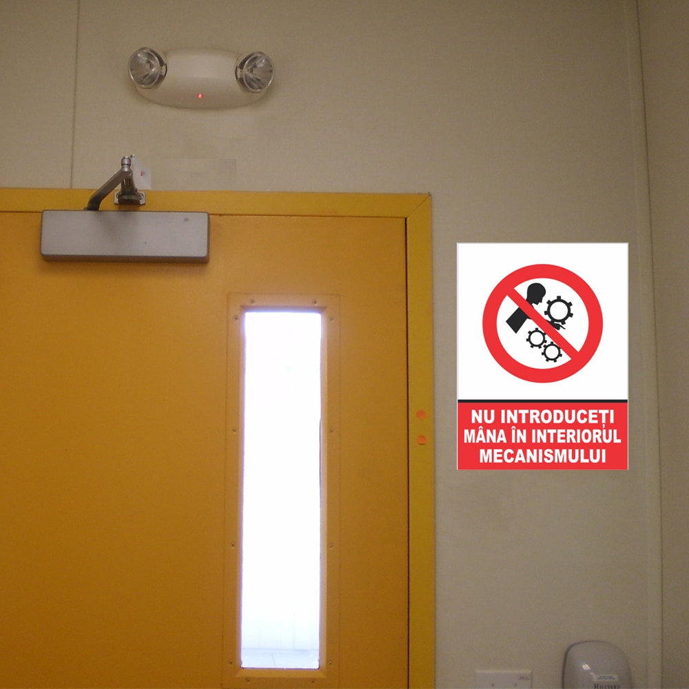 Sticker decorativ, indicator nu introduceti mana in interiorul ...