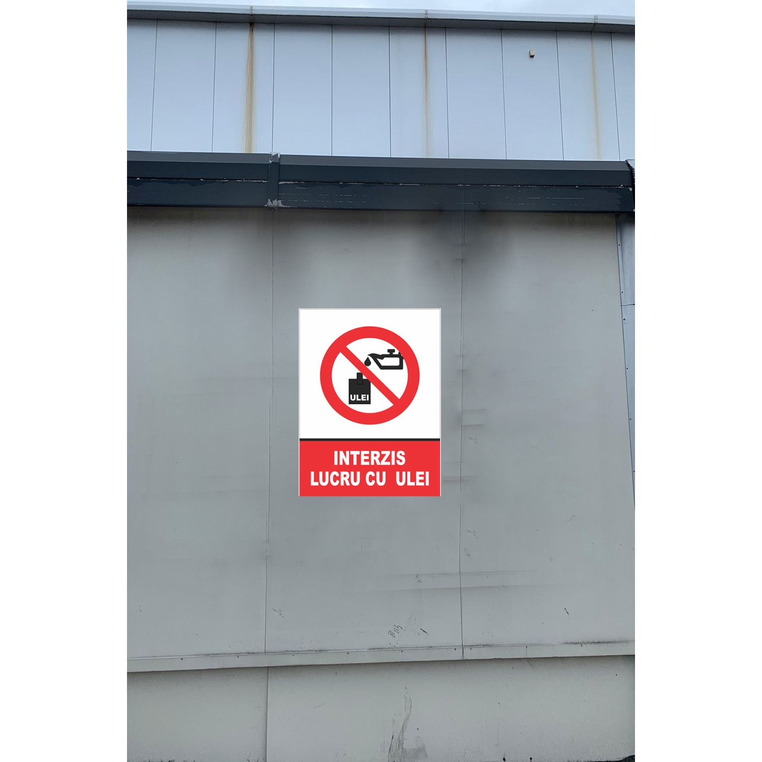 Sticker decorativ, indicator interzis lucrul cu ulei, autocolant ...