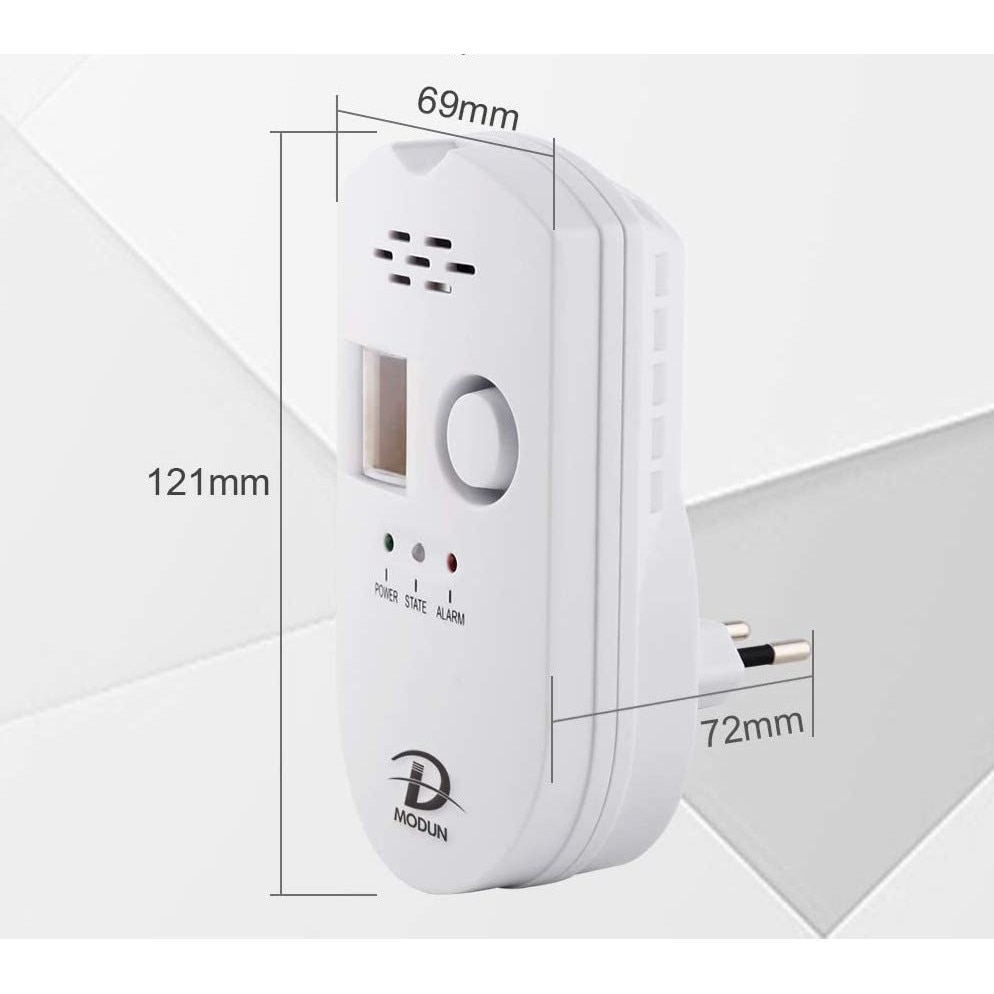 Detector De Scurgeri Gaz, Salestore.ro® Cu Senzor Conectat Cu Alarma ...