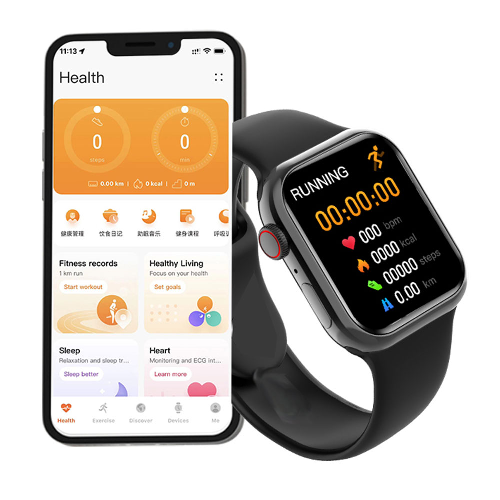 Ceas Smartwatch W8 SIKS, Incarcare Wireless, Monitorizare Cardiaca ...