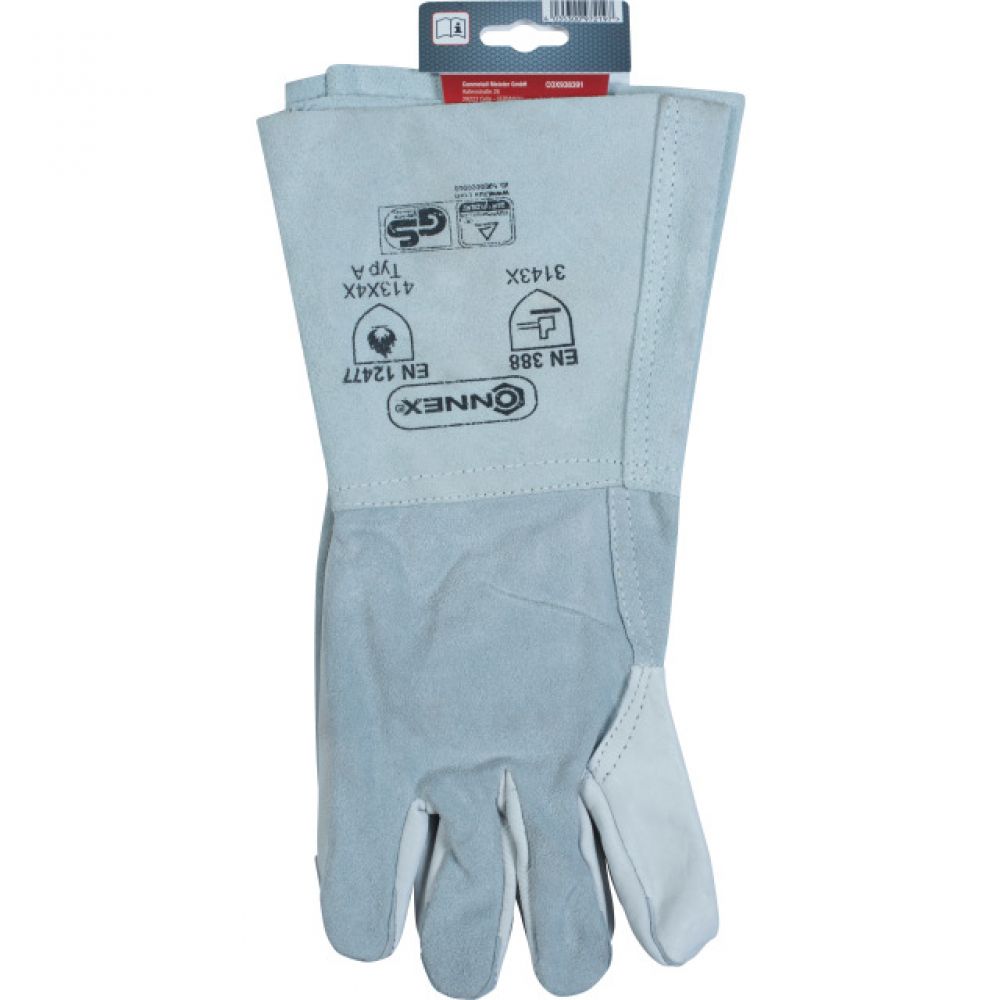 Manusi protectie sudura, piele, CE Cat. II, EN 388, EN 12477, XL ...