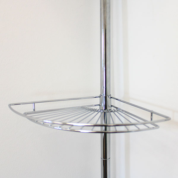 Etajera cu 3 rafturi de colt telescopica pentru baie sau dus, Frandis ...