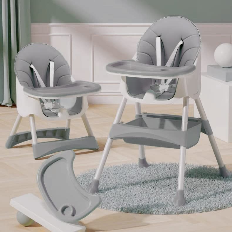 Scaun de Masa Pliabil 4 in 1 KinderVibe™ 6 Luni +, Multifunctional si ...