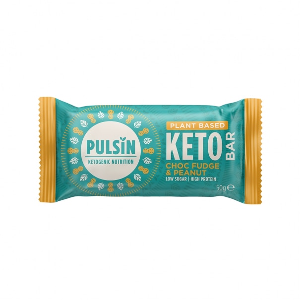 Baton Proteic Keto, Pulsin, Menta, Ciocolata si Arahide, 50 gr - eMAG.ro