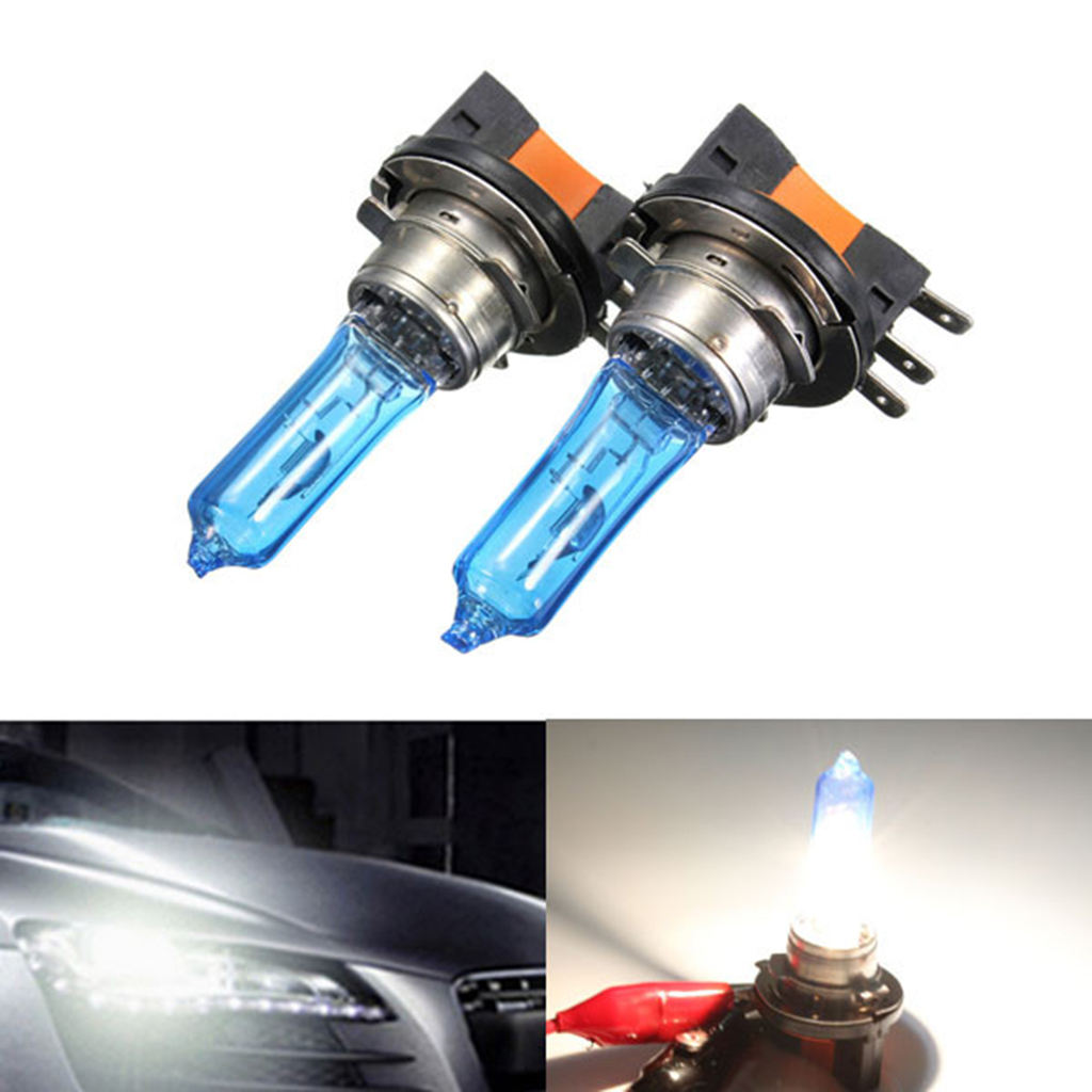 Set 2 becuri auto cu halogen H15 DRL, OEM, 12V, 55W, Super White - eMAG.ro