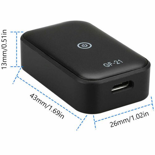 Mini GPS tracker iUni GF21 cu Microfon Spion GSM, SOS, Activare vocala ...