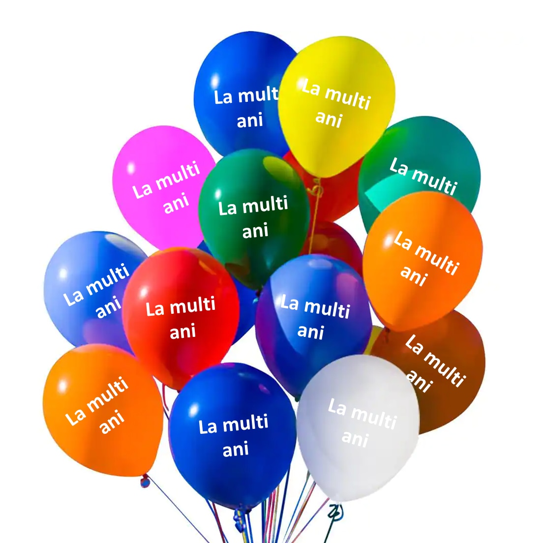 Set 10 baloane latex, La multi ani, 30cm, Ropet - eMAG.ro