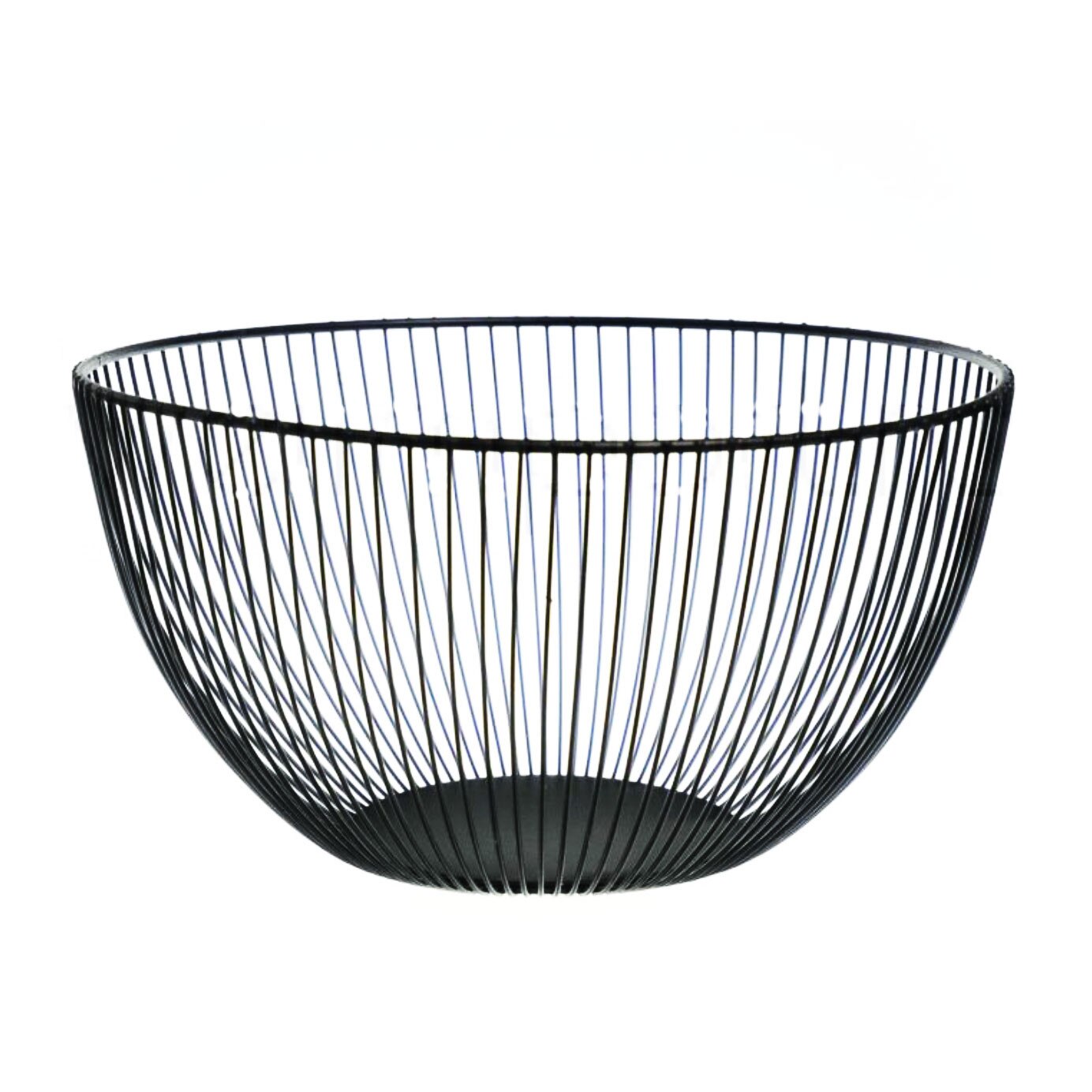 Fructiera neagra din metal Wire Frame Ø25 x H13 cm - eMAG.ro