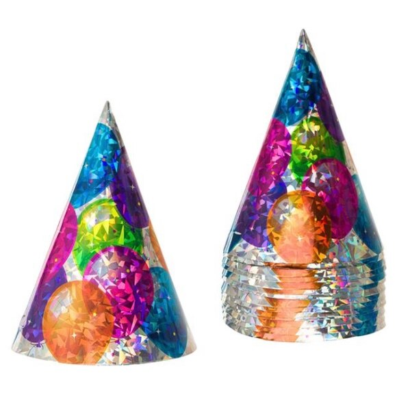 Set 15 coifuri pentru petreceri, baloane colorate, multicolor, 16 cm ...