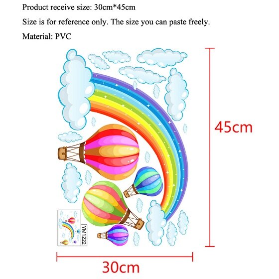 Sticker Decorativ Autocolant DAVIDAMI CONCEPT® model Curcubeu Rainbow ...