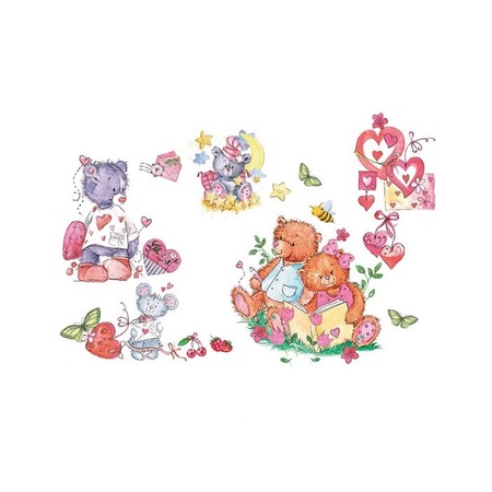 Sticker Decorativ Autocolant DAVIDAMI CONCEPT® model Familie Ursuleti ...