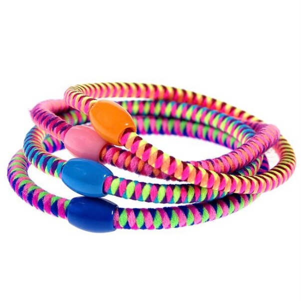 Set 4 elastice de par, pentru fetite, multicolor - eMAG.ro