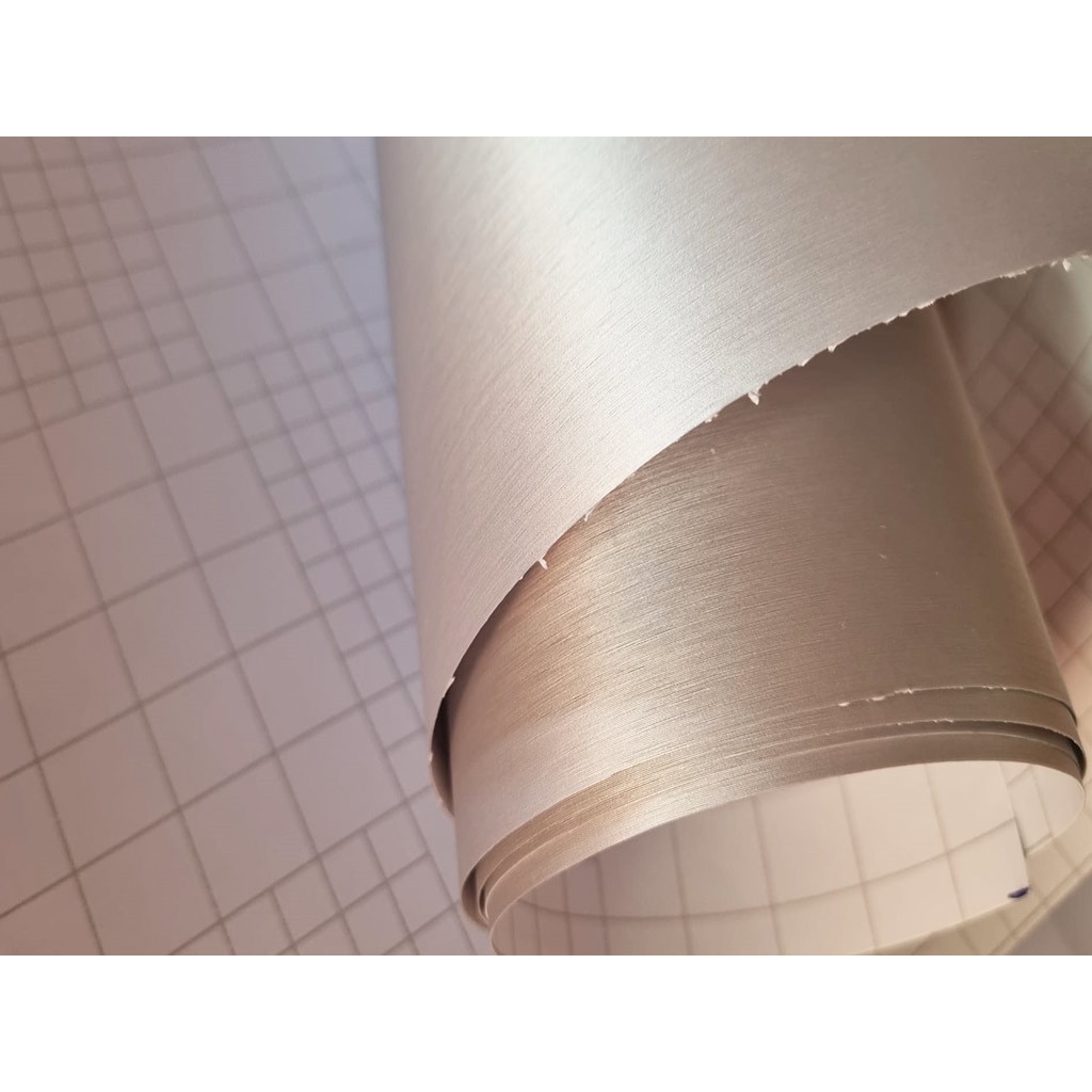 Autocolant argintiu cu efect metalic mat brushed, pentru cutter plotter ...