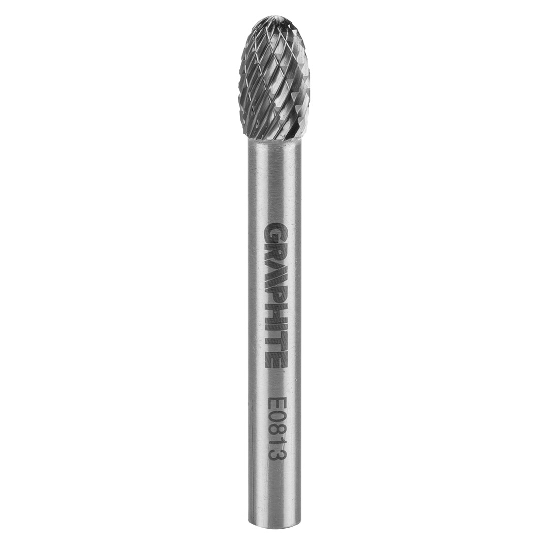 Freza pentru metal Graphite, Tip E (oval), tija 6x45 mm, Argintiu - eMAG.ro