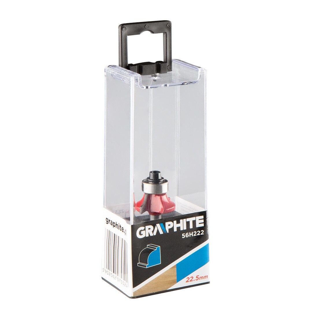 Freza cu rulment pentru lemn, Graphite, 22.5 x 9 mm, Tija 6 mm ...