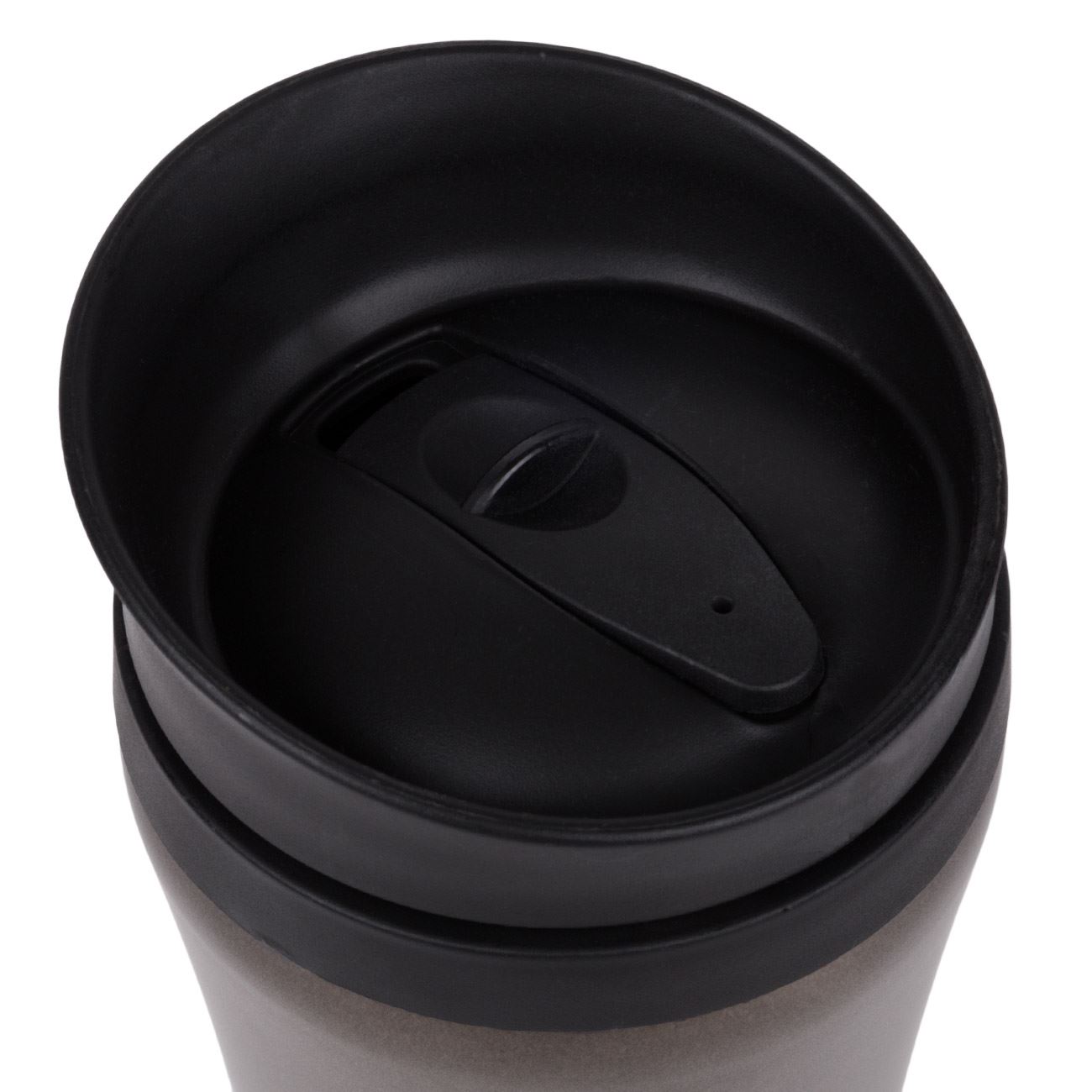 Termos cafea metal, gri, capac cu duza, 500ml - eMAG.ro