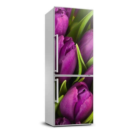 Autocolant pe frigider lalele mov 60 x 180 cm - eMAG.ro