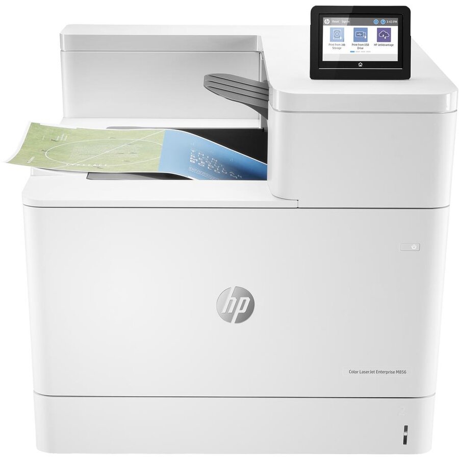 Imprimanta laser color HP M856dn, A3, duplex, USB 2.0, 56 ppm - eMAG.ro