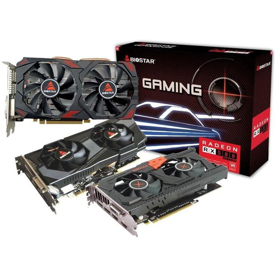 Placa video Biostar Radeon RX-580 8GB GDDR5 256bit Bulk - eMAG.ro