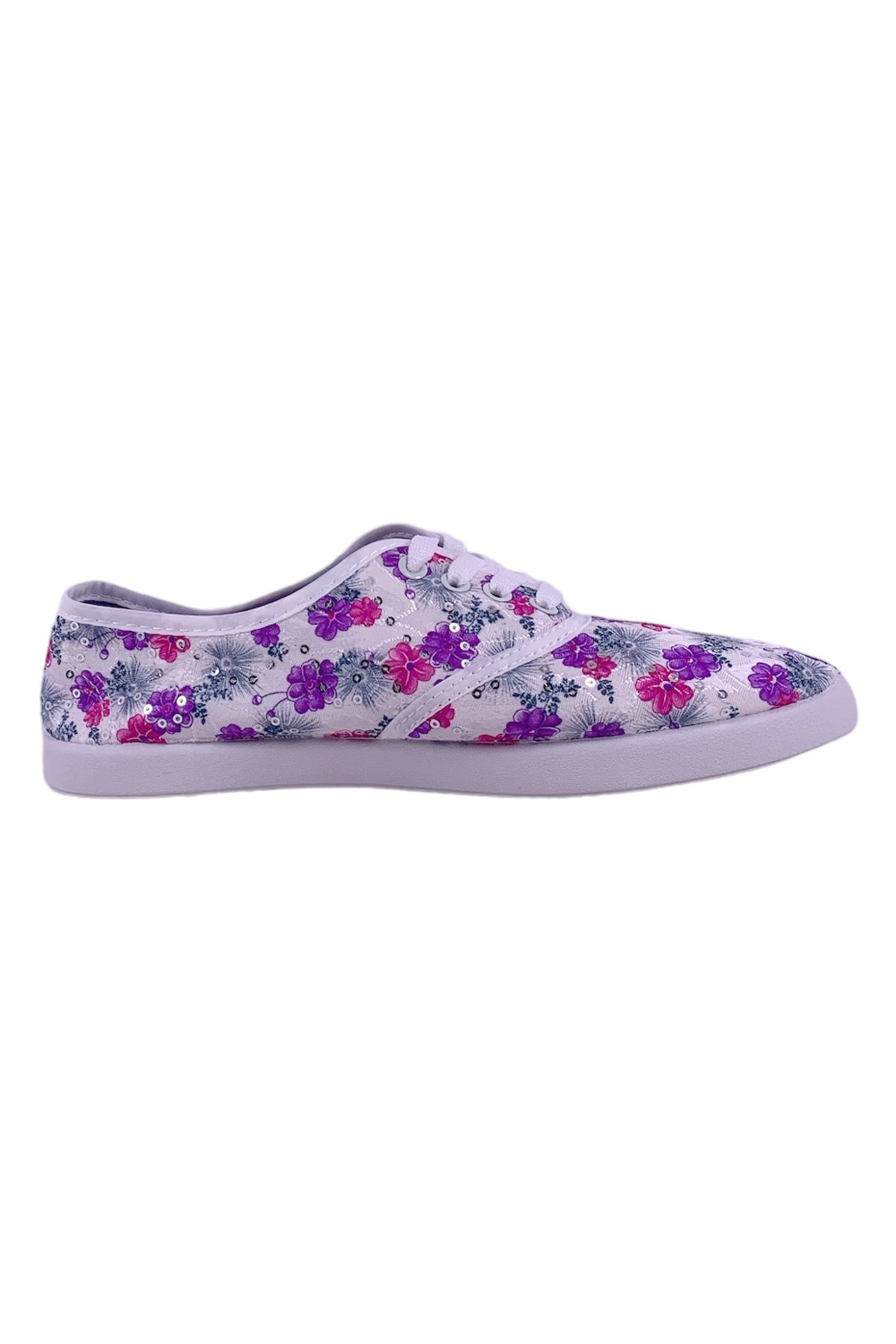 Tenesi dama, London Shoe Co, Textil, Alb/Mov, 41 - eMAG.ro