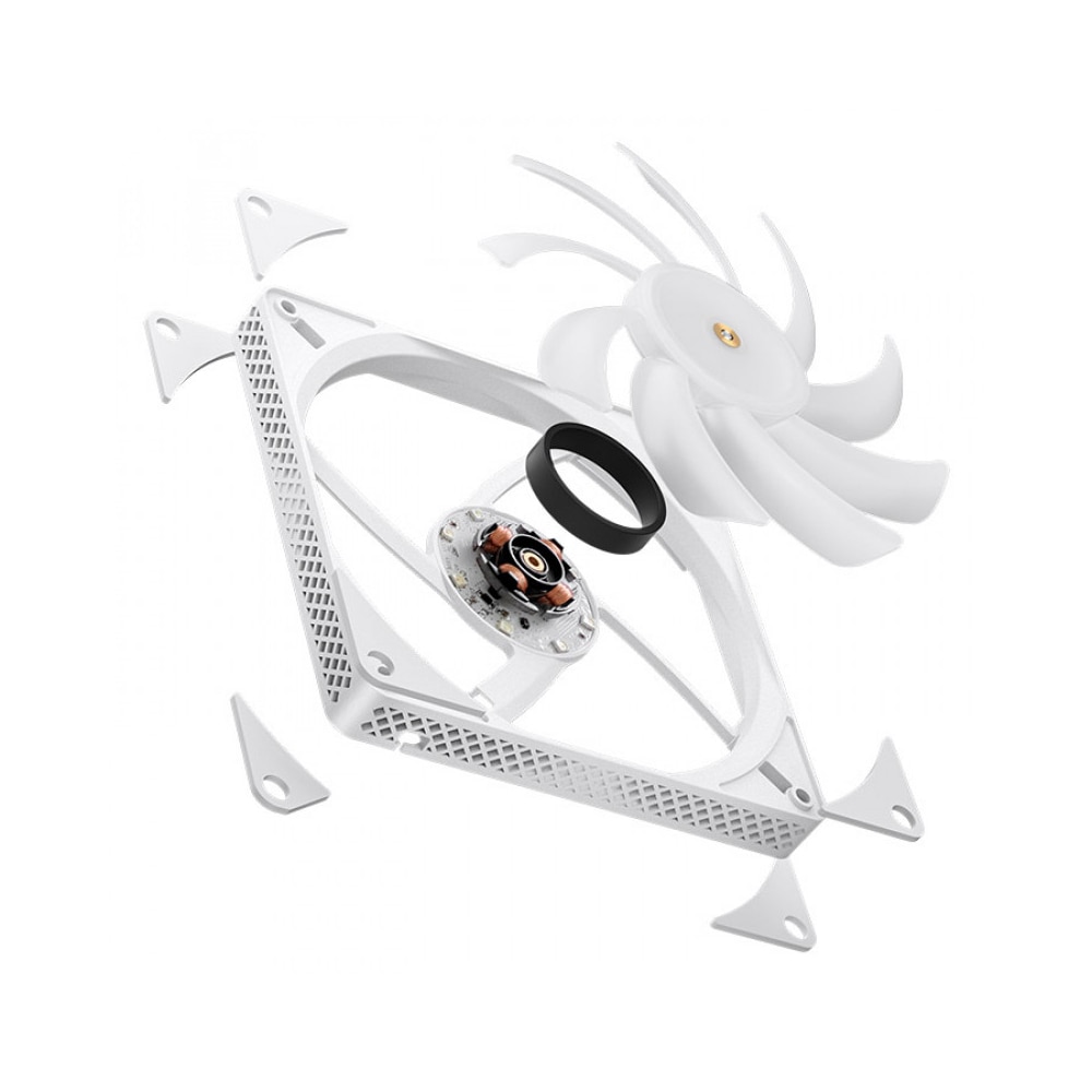 Ventilator Jonsbo HF1415 Slim PWM, ARGB, 140x140x15, Alb - eMAG.ro