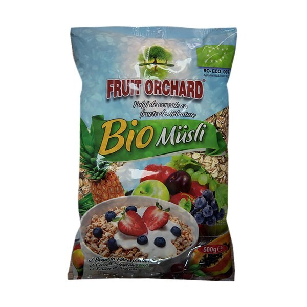 Fulgi cereale cu fructe muesli BIO - 500 g - eMAG.ro