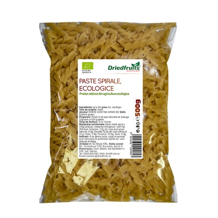 Paste spirale BIO - 500 g - eMAG.ro