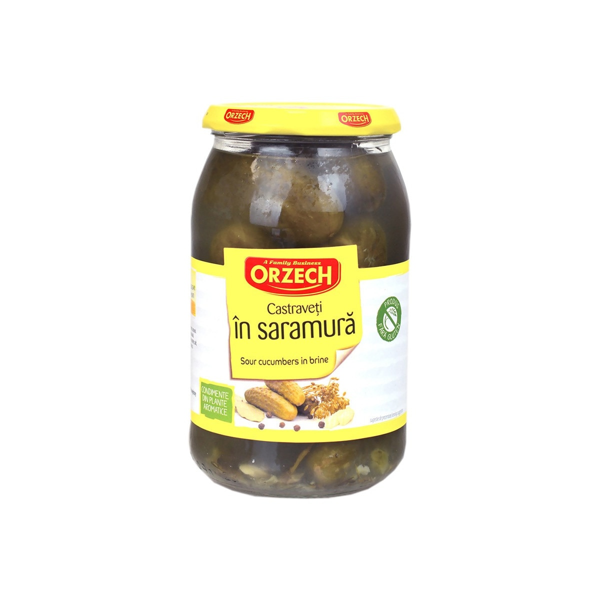 Castraveti murati, in saramura, 800 g, Orzech - eMAG.ro