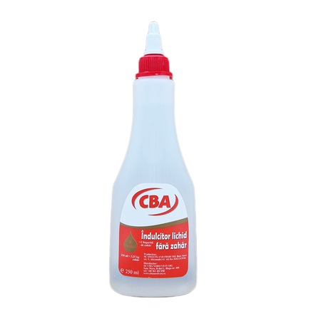 Indulcitor lichid fara zahar, CBA, 250ml - eMAG.ro