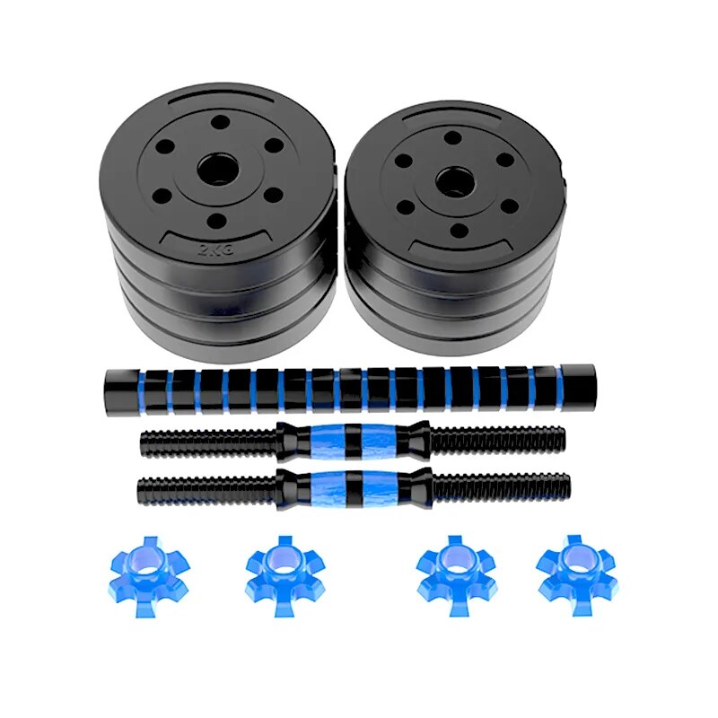 Set gantere si haltera reglabile HomeFit® 30kg - Blue - eMAG.ro