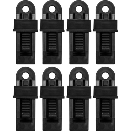 Set 8 cleme fixare prelate Vorel, 82x25mm, Nylon, Negru - eMAG.ro