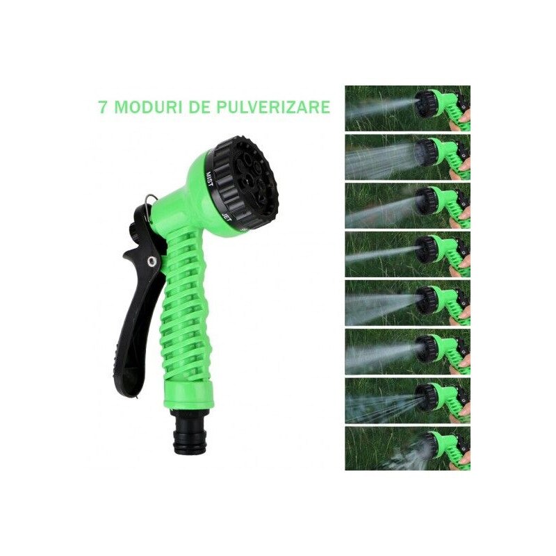 Furtun Extensibil Eliandeco ®, Pentru Gradina, Cu Pistol Pentru Udat ...