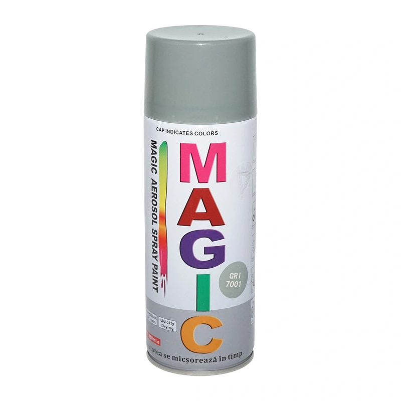 Set Spray vopsea Magic gri 7001 450 ml cu Breloc Magic - eMAG.ro