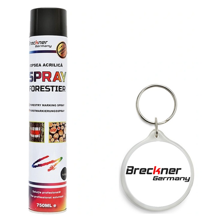 Set Vopsea spray marcaj forestier negru 750ml Breckner Germany cu ...