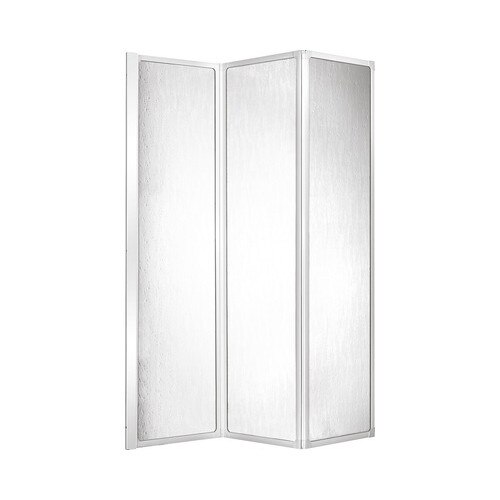 Paravan cada pliabil, 120x140 cm, 3 elemente, sticla decor picaturi ...