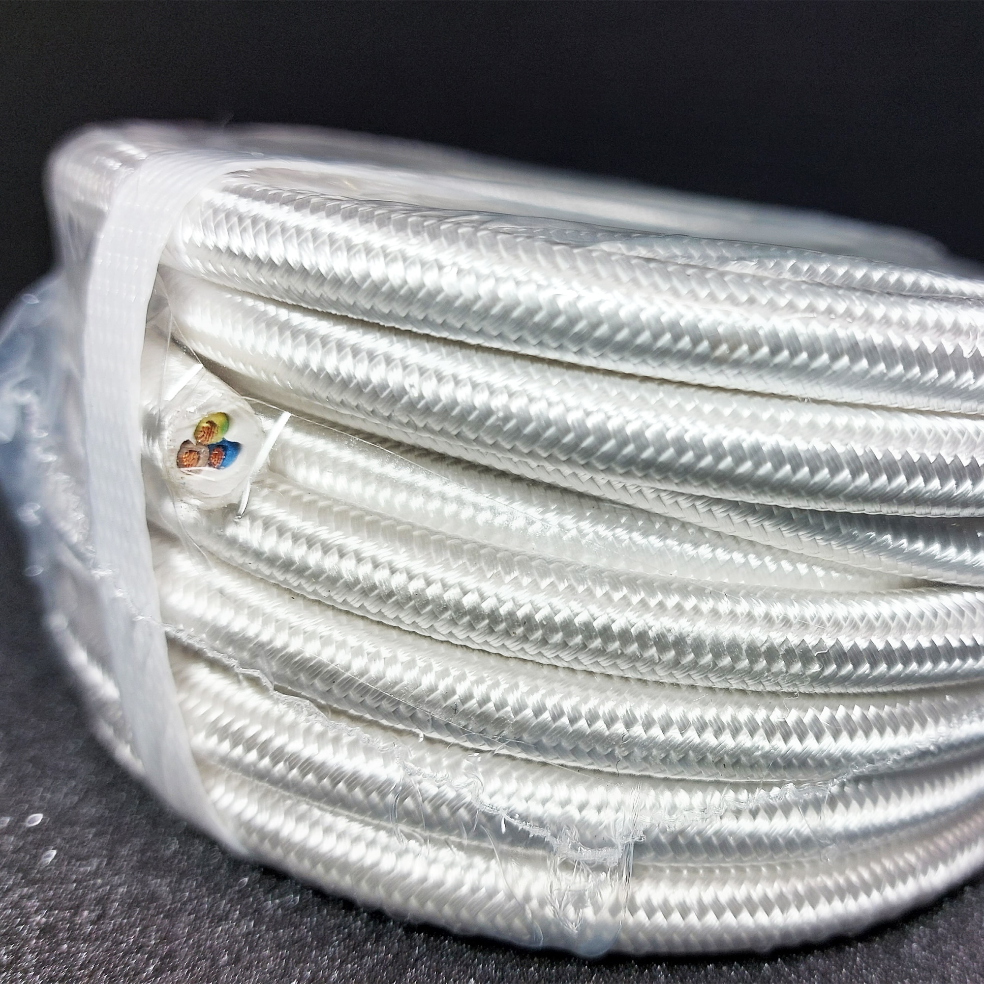 Cablu Textil Rotund Vintage 3X0,75MM 5M/Pac Alb - eMAG.ro