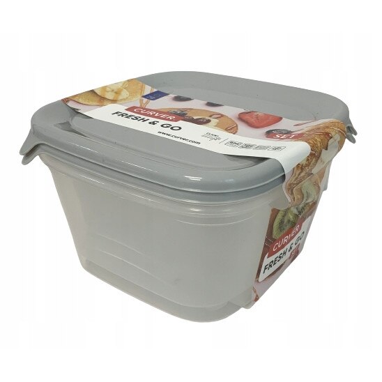 Set 2 caserole, Curver, Plastic, 1.2 l, Gri - eMAG.ro