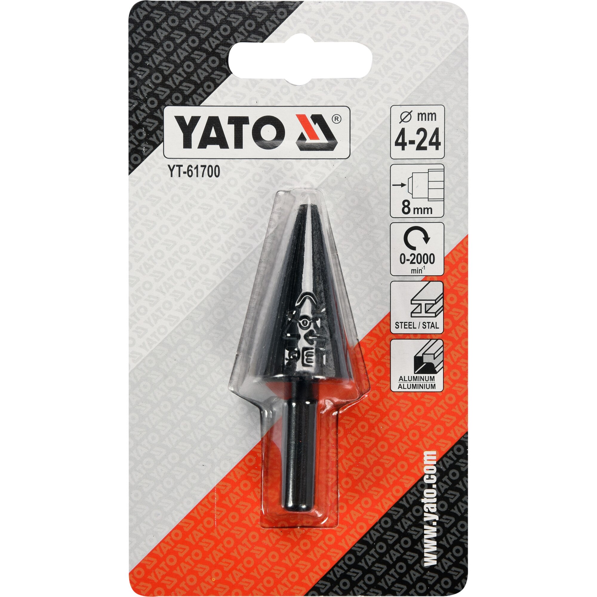 Freza pentru metal Yato, YT-61700, 4-24mm, Otel - eMAG.ro