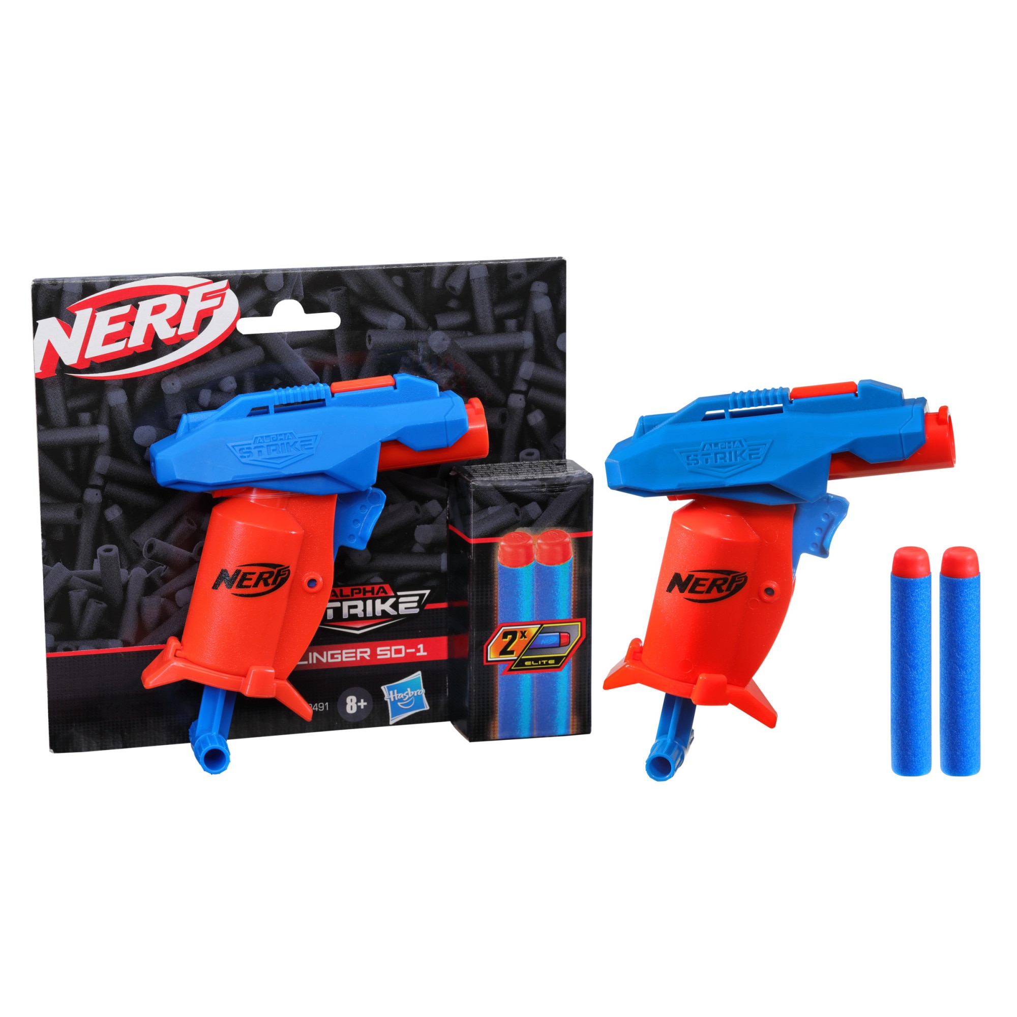 Nerf Alpha Strike Blaster - Slinger Sd 1, 2 снаряда - eMAG.bg
