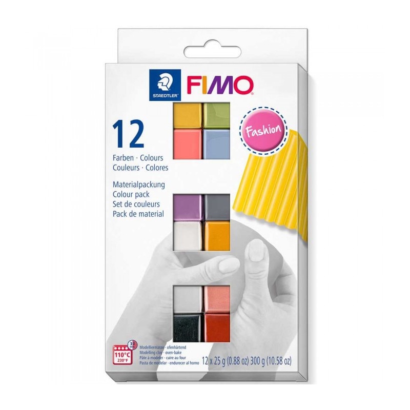 Set 12 paste FIMO Soft, 300g, fashion - eMAG.ro