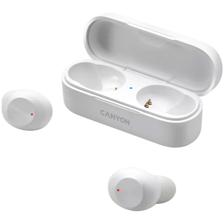 Casti bluetooth Canyon, TWS-1 White (CNE-CBTHS1W) - eMAG.ro